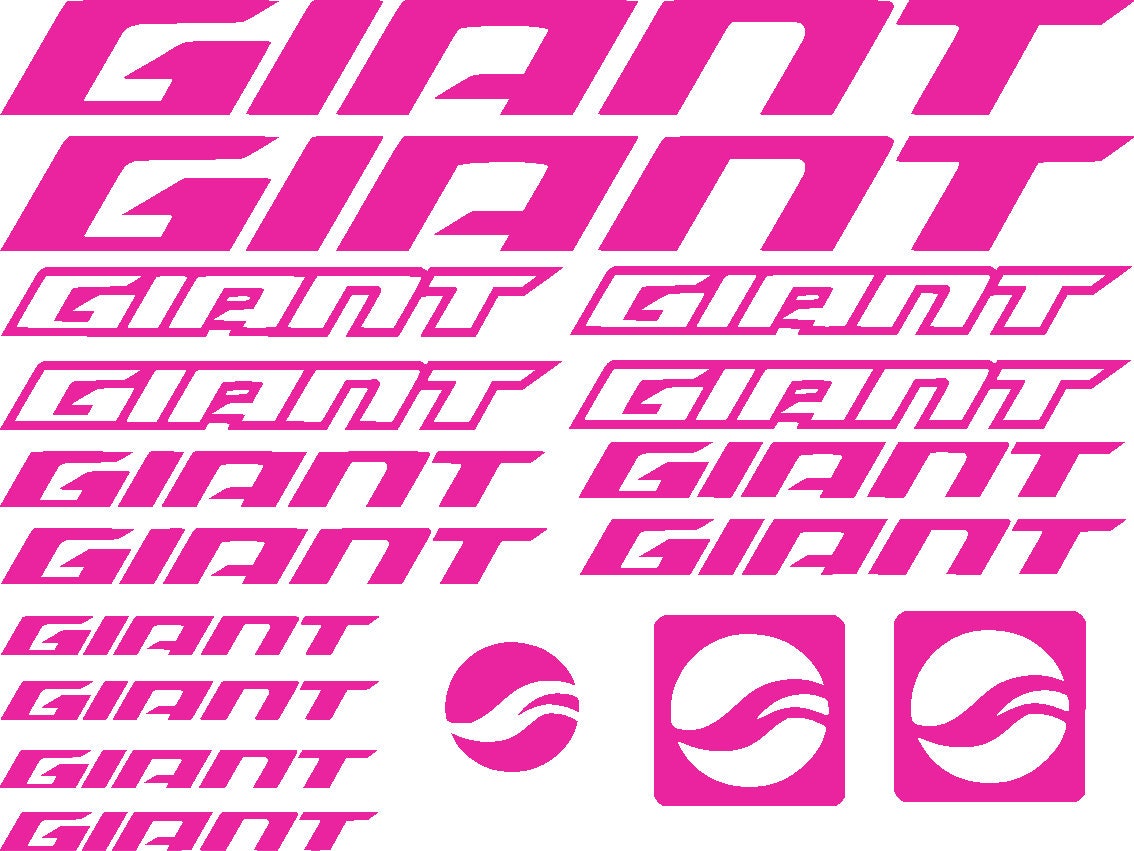 GIANT Bicycle Frame Sticker Set Satz Aufkleber Fahrrad Sport Mtb Tuning ...