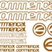 COMMENCAL Bicycle Frame Sticker Set Satz Aufkleber Fahrrad Sport Mtb ...