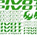PIVOT Bicycle Frame Sticker Set Satz Aufkleber Fahrrad Sport Mtb Tuning ...