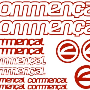 COMMENCAL Bicycle Frame Sticker Set Satz Aufkleber Fahrrad Sport Mtb ...