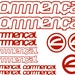 COMMENCAL Bicycle Frame Sticker Set Satz Aufkleber Fahrrad Sport Mtb ...