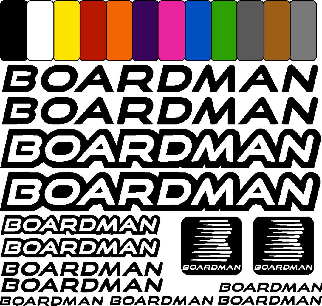 BOARDMAN Bicycle Frame Sticker Set Satz Aufkleber Fahrrad Sport Mtb ...