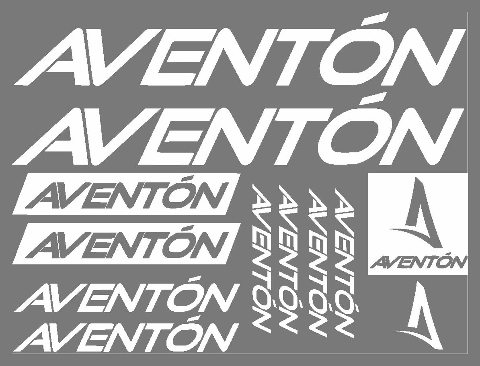 AVENTON Bicycle Frame Sticker Set Satz Aufkleber Fahrrad Sport Mtb ...