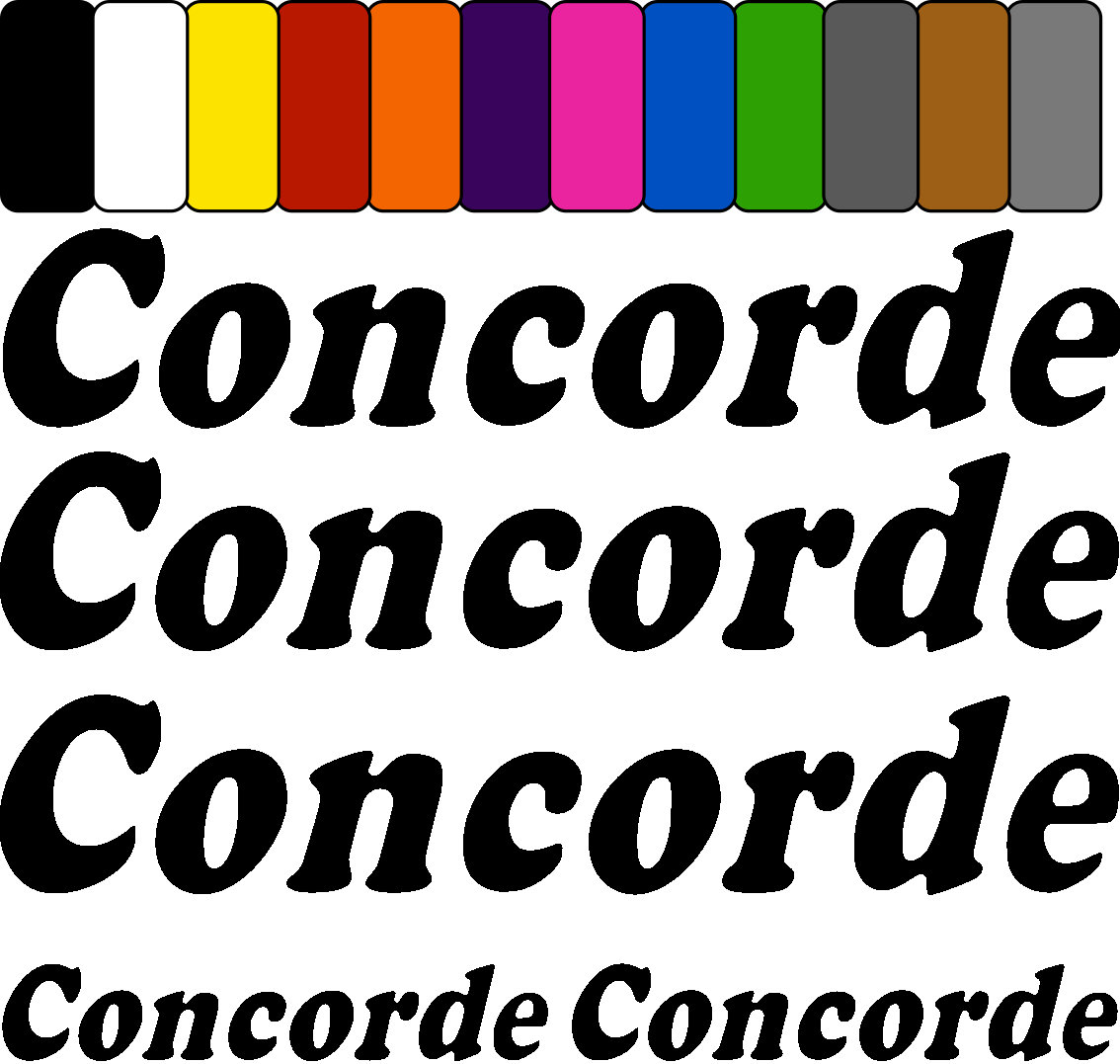 Concorde Motorhome Car Sticker Set Satz Aufkleber Wohnmobil Camper ...