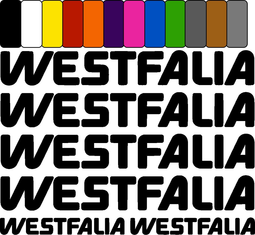 Westfalia Motorhome Car Sticker Set Satz Aufkleber Wohnmobil Camper ...