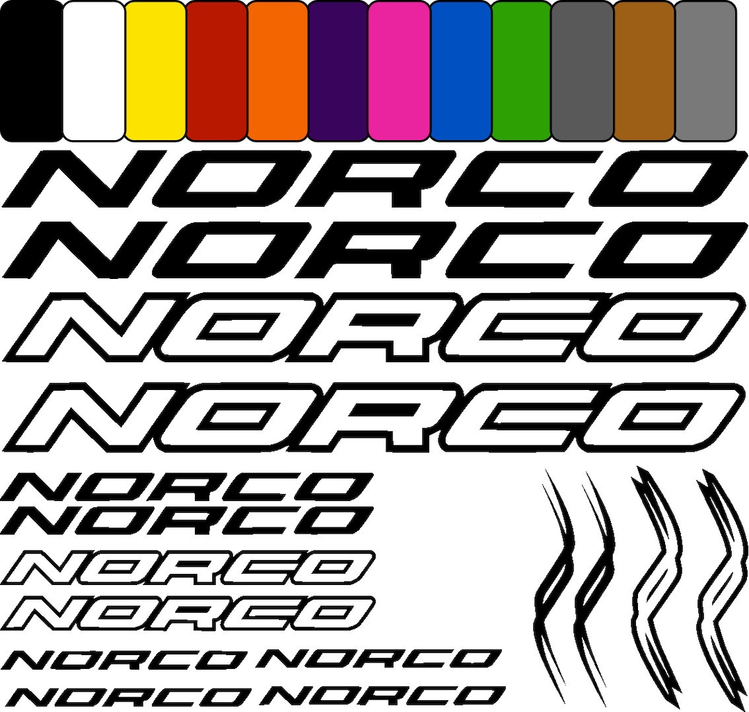 NORCO Bike Frame Sticker Set Satz Aufkleber Fahrrad Sport Mtb - Etsy