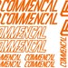COMMENCAL Bicycle Frame Sticker Set Satz Aufkleber Fahrrad Sport Mtb ...
