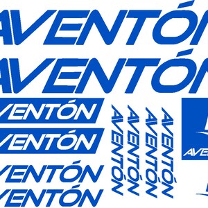 AVENTON Bicycle Frame Sticker Set Satz Aufkleber Fahrrad Sport Mtb ...