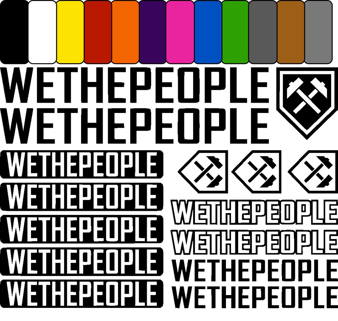WETHEPEOPLE PEOPLE Bike Frame Sticker Set Satz Aufkleber Fahrrad Sport ...