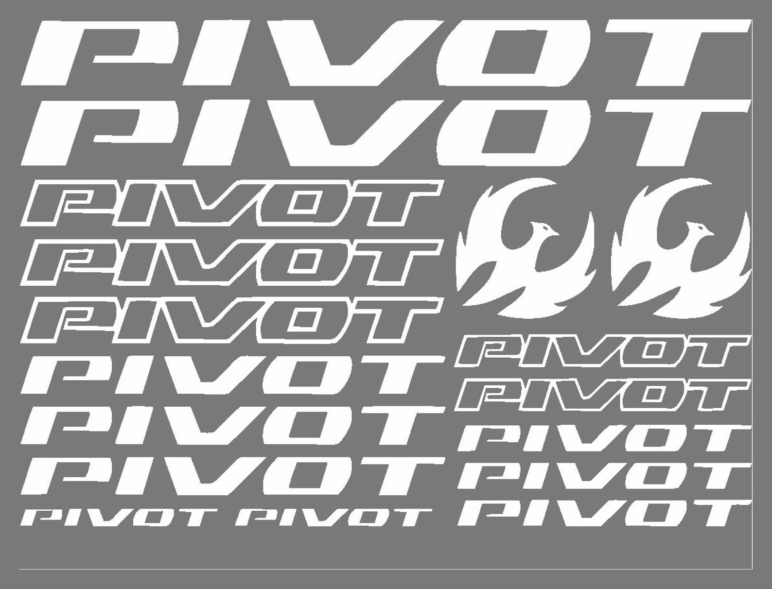 PIVOT Bicycle Frame Sticker Set Satz Aufkleber Fahrrad Sport Mtb Tuning ...