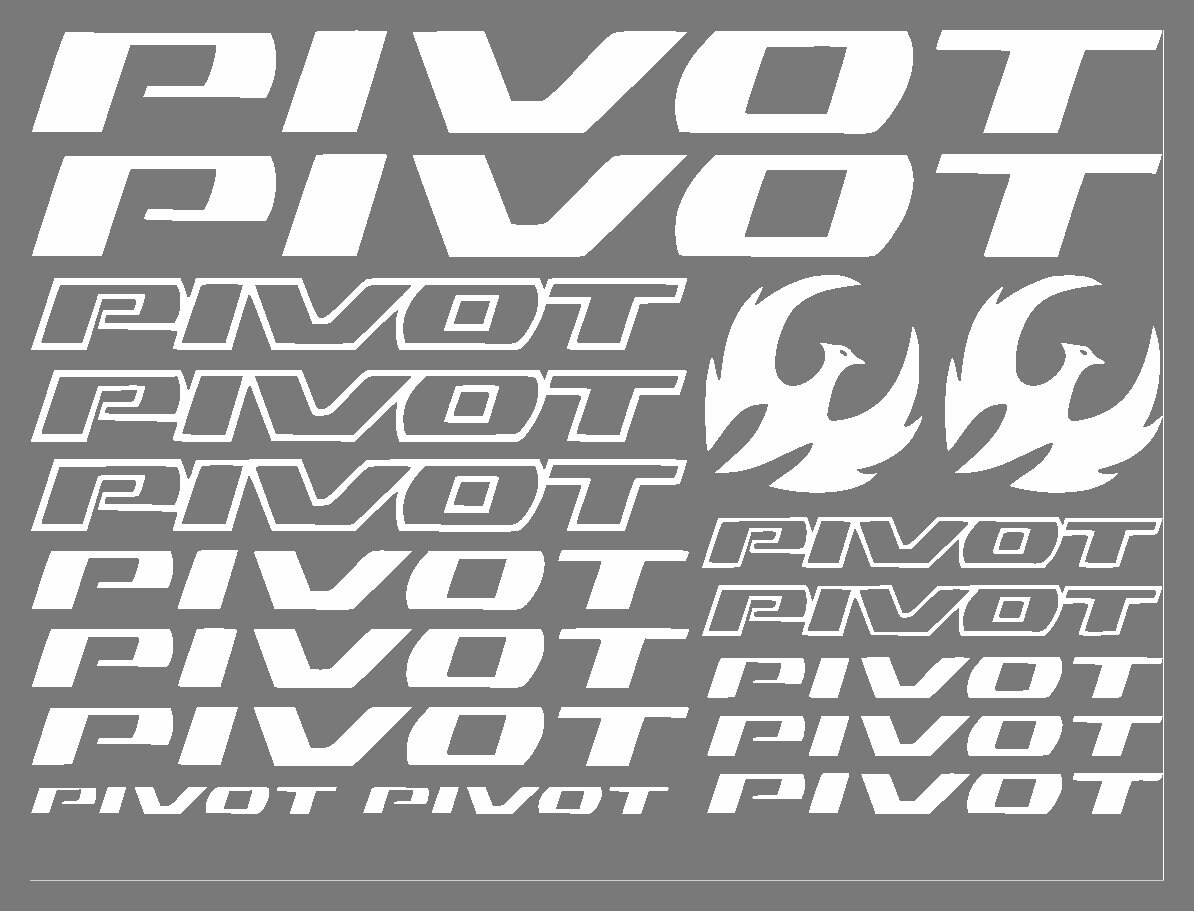 PIVOT Bicycle Frame Sticker Set Satz Aufkleber Fahrrad Sport Mtb Tuning ...