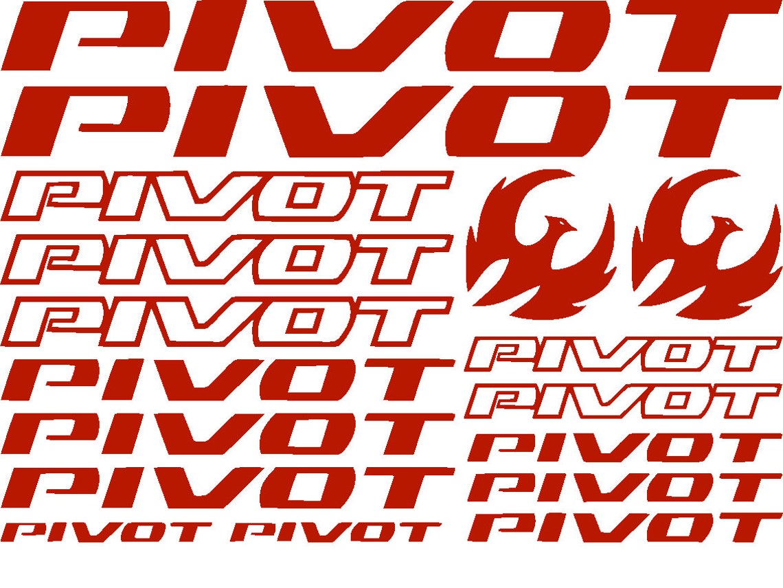PIVOT Bicycle Frame Sticker Set Satz Aufkleber Fahrrad Sport Mtb Tuning ...