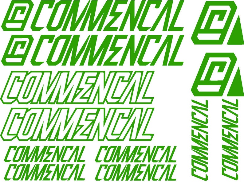 COMMENCAL Bicycle Frame Sticker Set Satz Aufkleber Fahrrad Sport Mtb ...