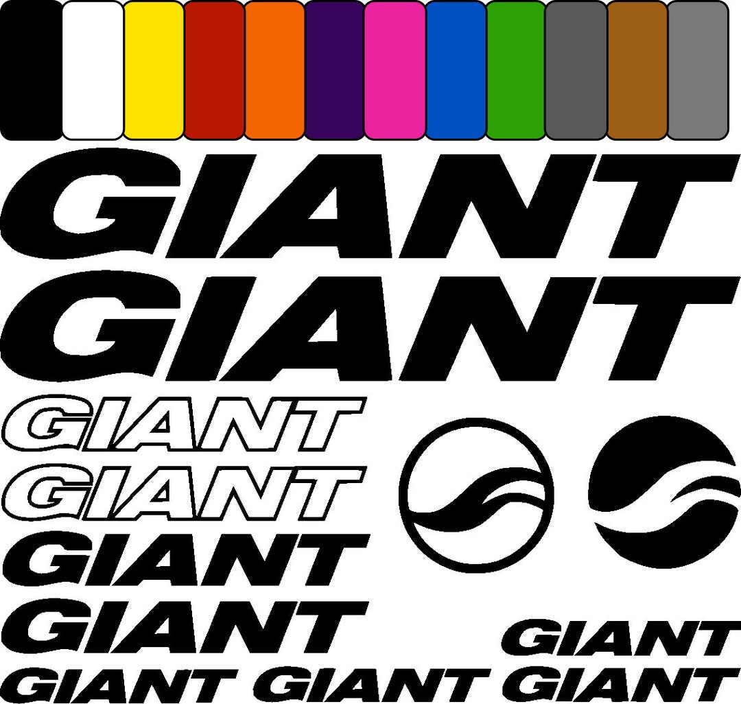 GIANT Bicycle Frame Sticker Set Satz Aufkleber Fahrrad Sport Mtb Tuning ...