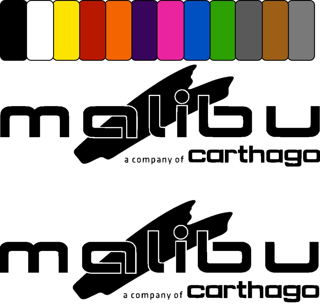 Malibu Motorhome Car Sticker Set Satz Aufkleber Wohnmobil Camper ...