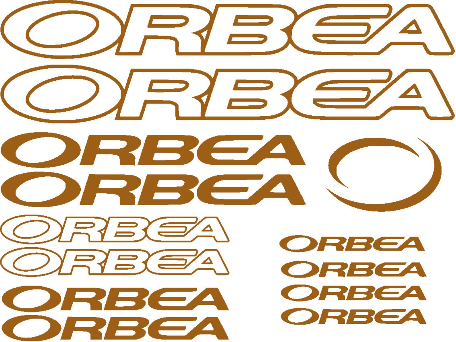 ORBEA Bicycle Frame Sticker Set Satz Aufkleber Fahrrad Sport Mtb Tuning ...
