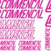 COMMENCAL Bicycle Frame Sticker Set Satz Aufkleber Fahrrad Sport Mtb ...