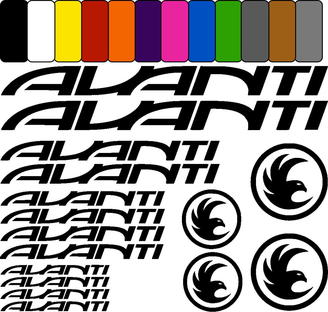 AVANTI Bicycle Frame Sticker Set Satz Aufkleber Fahrrad Sport Mtb ...