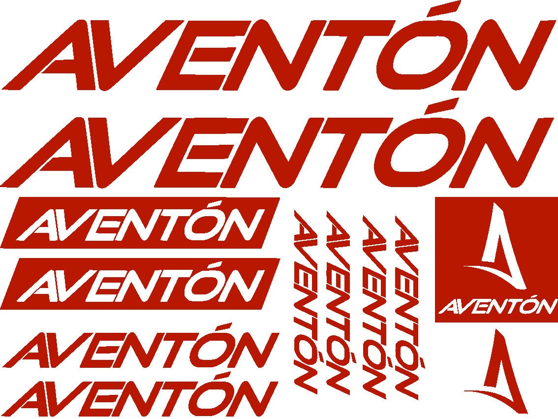 AVENTON Bicycle Frame Sticker Set Satz Aufkleber Fahrrad Sport Mtb ...