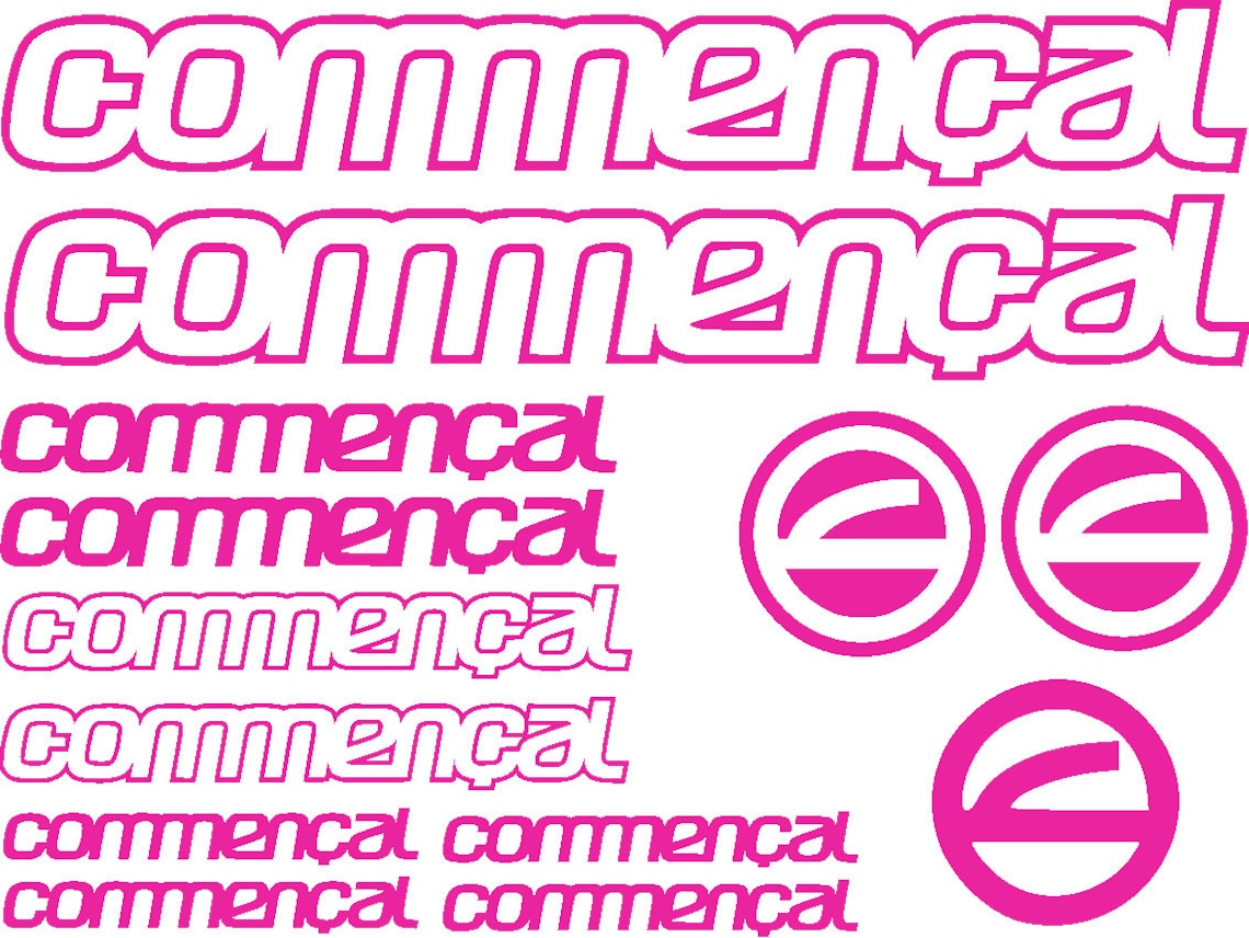 COMMENCAL Bicycle Frame Sticker Set Satz Aufkleber Fahrrad Sport Mtb ...
