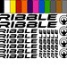 RIBBLE Bicycle Frame Sticker Set Satz Aufkleber Fahrrad Sport Mtb ...
