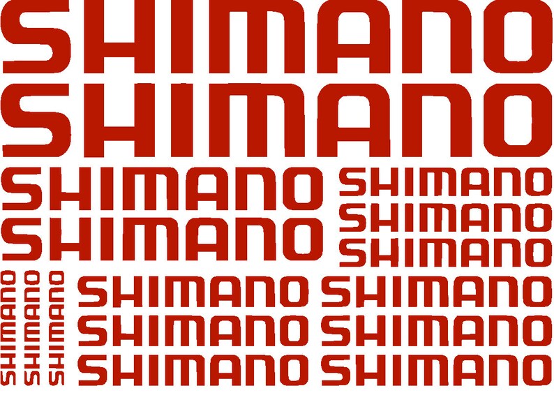 SHIMANO Bicycle Frame Sticker Set Satz Aufkleber Fahrrad Sport Mtb ...