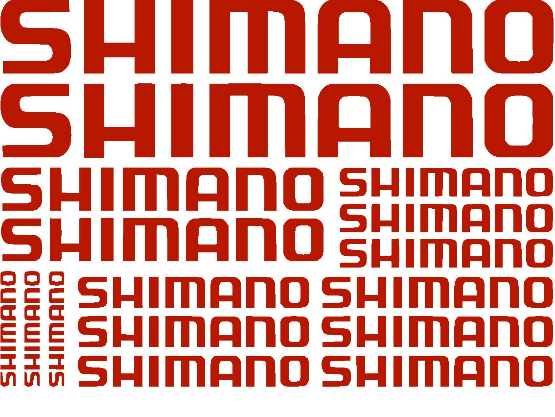 SHIMANO Bicycle Frame Sticker Set Satz Aufkleber Fahrrad Sport Mtb ...
