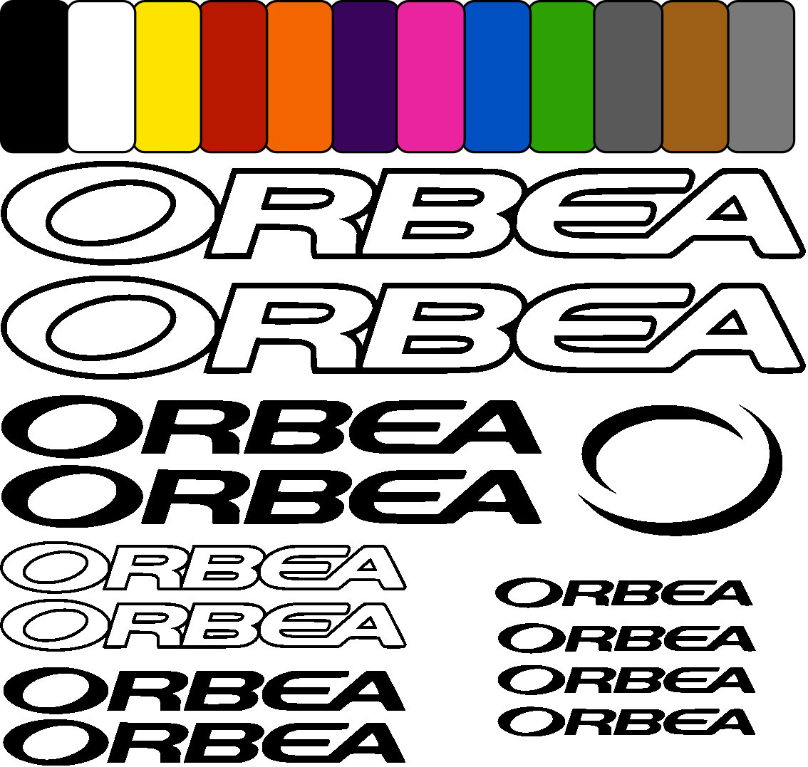 ORBEA Bicycle Frame Sticker Set Satz Aufkleber Fahrrad Sport Mtb Tuning ...