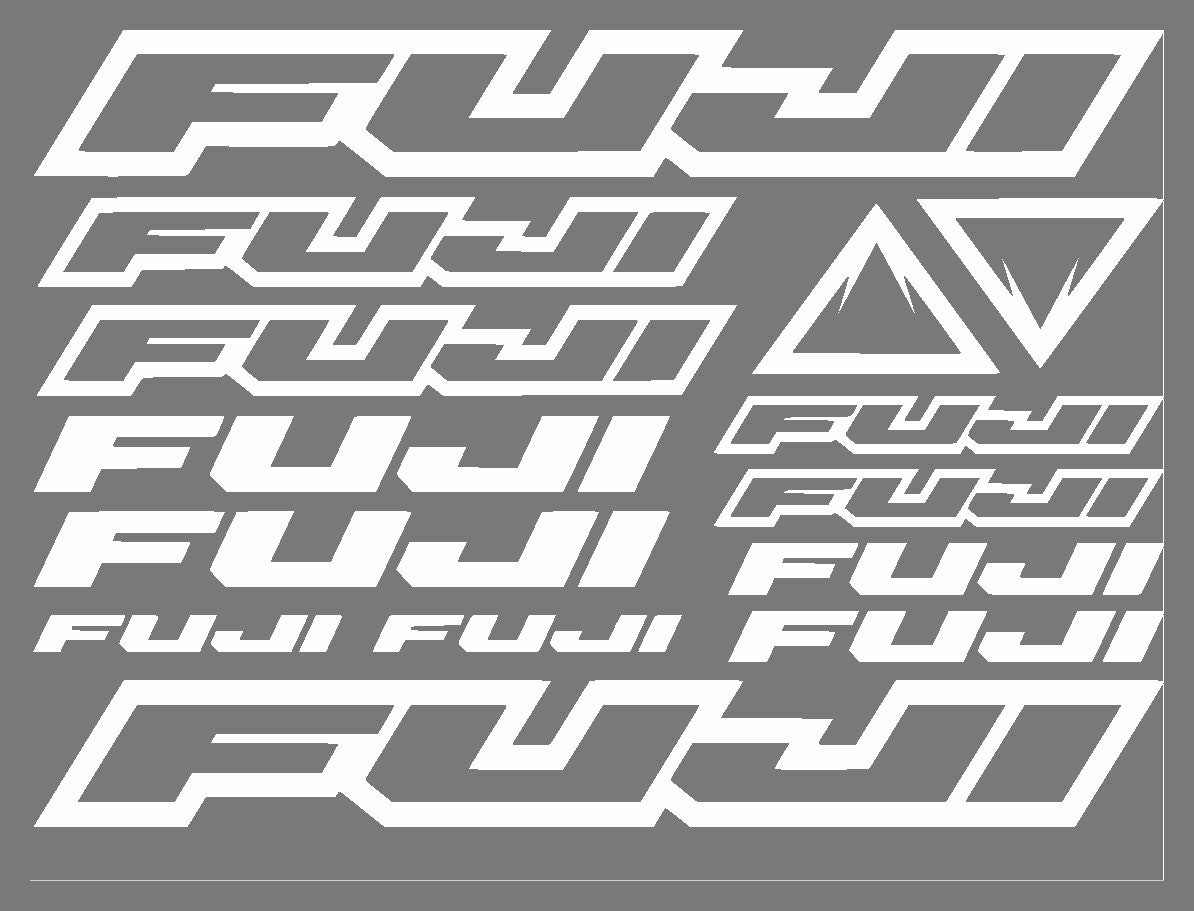 FUJI Bicycle Frame Sticker Set Satz Aufkleber Fahrrad Sport Mtb Tuning ...