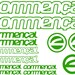COMMENCAL Bicycle Frame Sticker Set Satz Aufkleber Fahrrad Sport Mtb ...