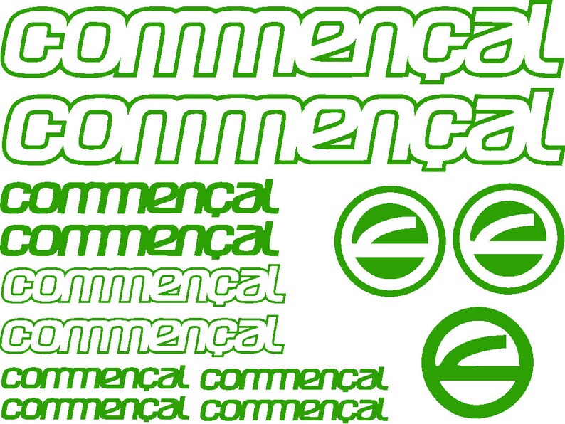 COMMENCAL Bicycle Frame Sticker Set Satz Aufkleber Fahrrad Sport Mtb ...