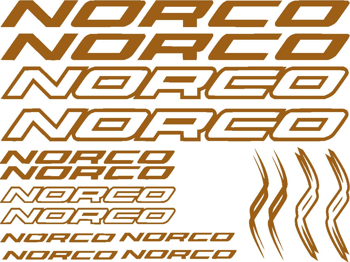 NORCO Bicycle Frame Sticker Set Satz Aufkleber Fahrrad Sport Mtb Tuning ...