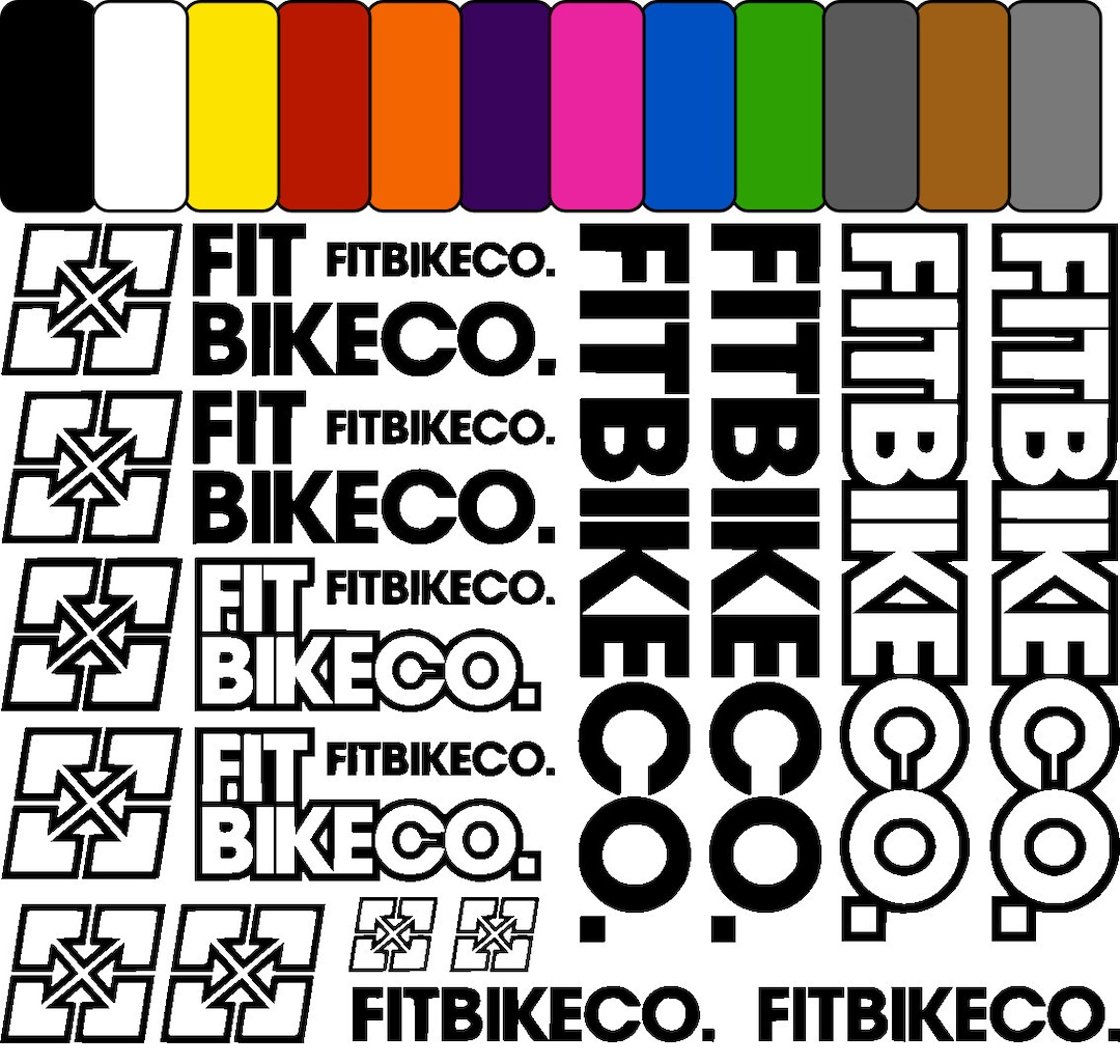 FITBIKECO. Bicycle Frame Sticker Set Satz Aufkleber Fahrrad Sport Mtb ...