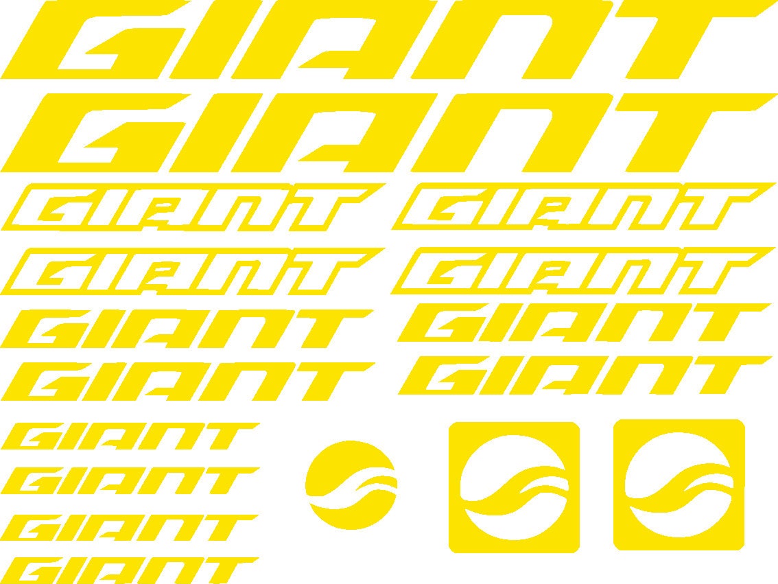 GIANT Bicycle Frame Sticker Set Satz Aufkleber Fahrrad Sport - Etsy