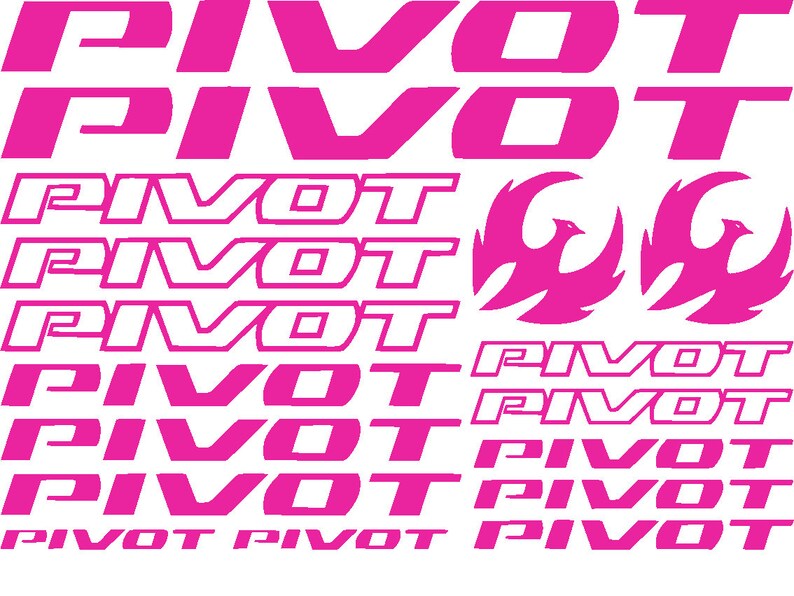 PIVOT Bicycle Frame Sticker Set Satz Aufkleber Fahrrad Sport Mtb Tuning ...