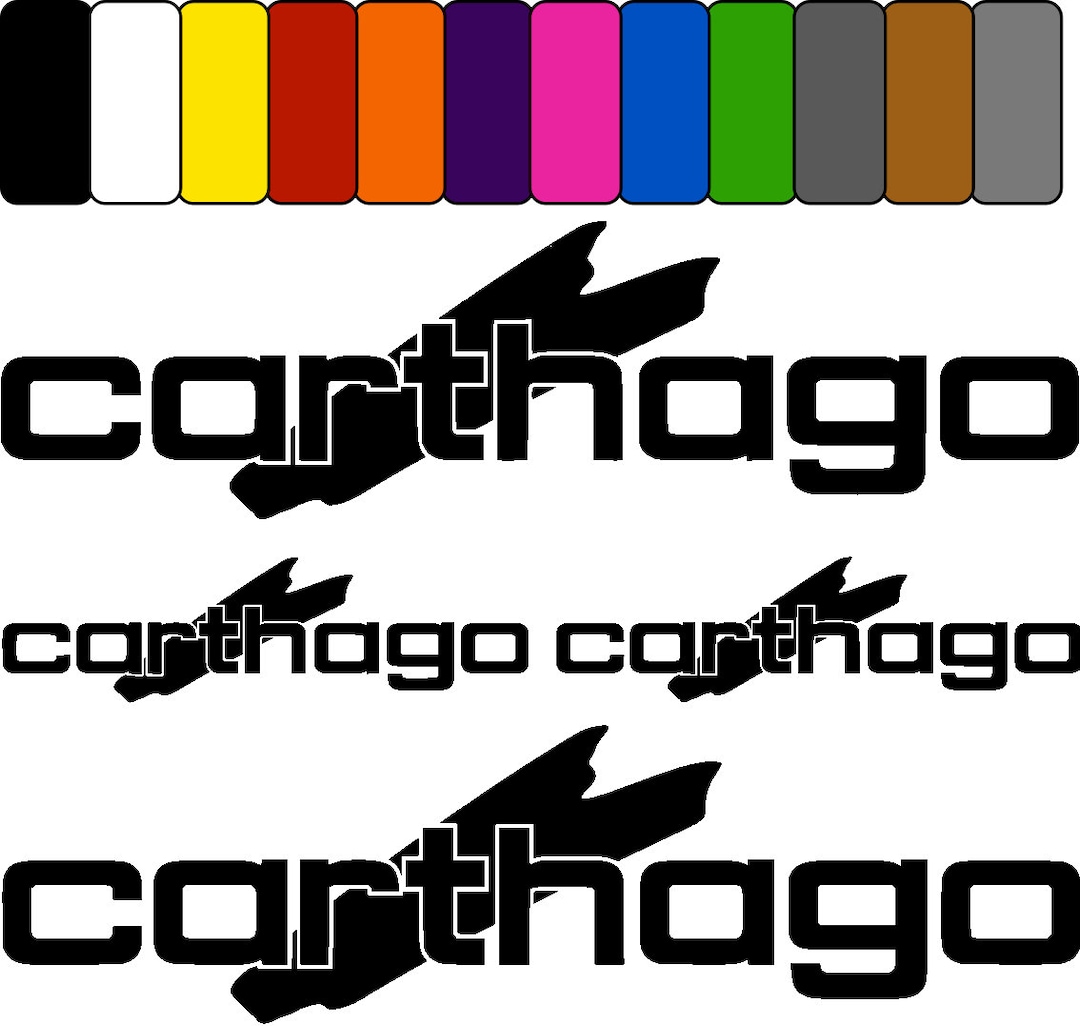 Carthago Motorhome Car Sticker Set Satz Aufkleber Wohnmobil Camper ...