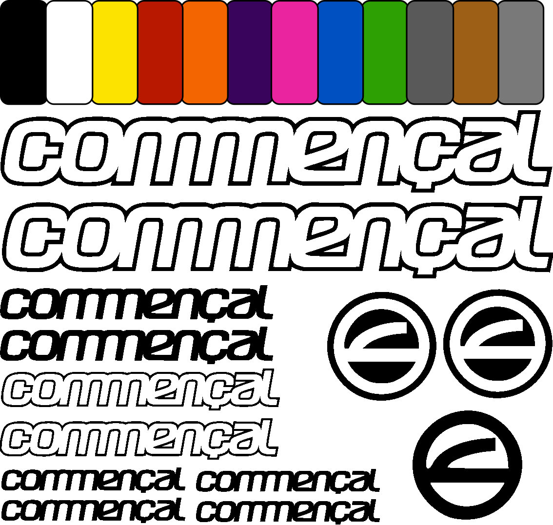 COMMENCAL Bicycle Frame Sticker Set Satz Aufkleber Fahrrad - Etsy
