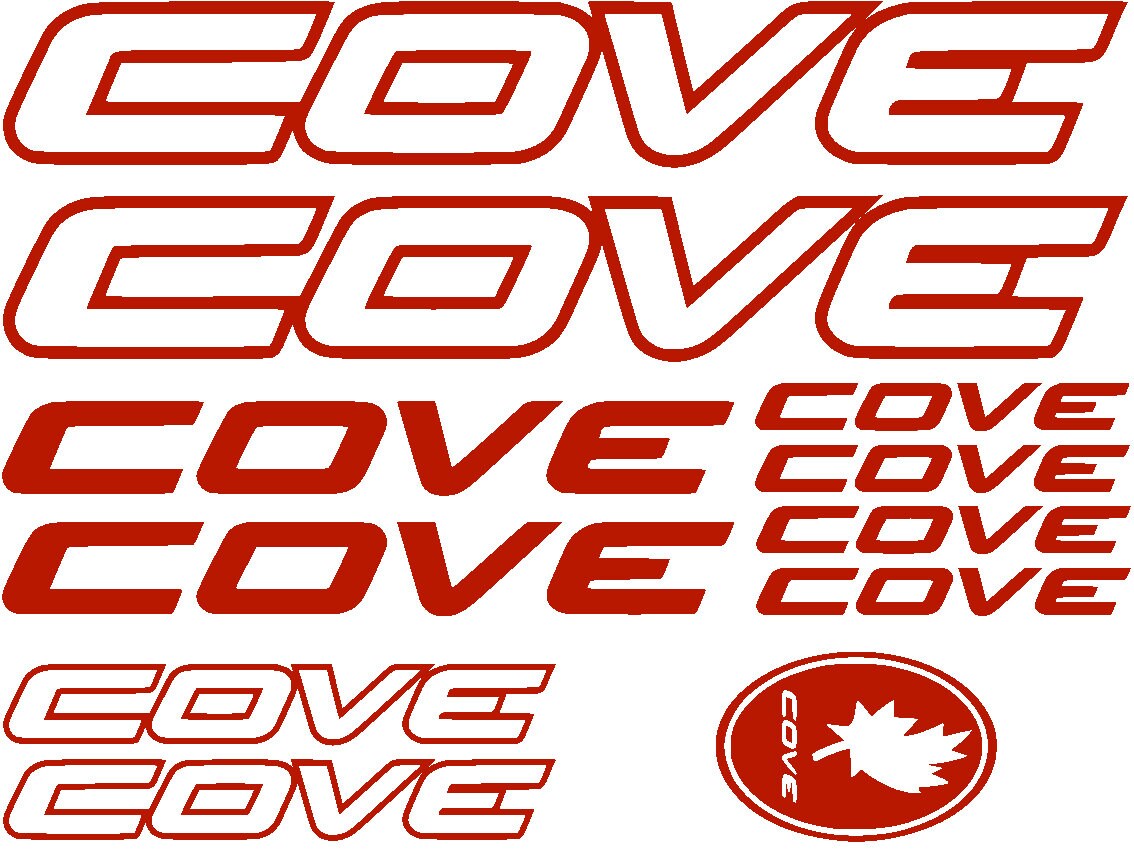 COVE Bicycle Frame Sticker Set Satz Aufkleber Fahrrad Sport - Etsy