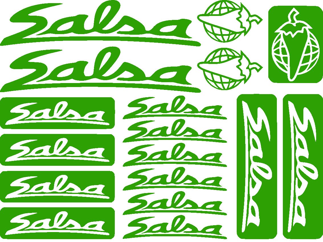 SALSA Bicycle Frame Sticker Set Satz Aufkleber Fahrrad Sport Mtb Tuning ...