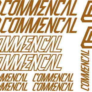 COMMENCAL Bicycle Frame Sticker Set Satz Aufkleber Fahrrad Sport Mtb ...