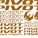 PIVOT Bicycle Frame Sticker Set Satz Aufkleber Fahrrad Sport Mtb Tuning ...