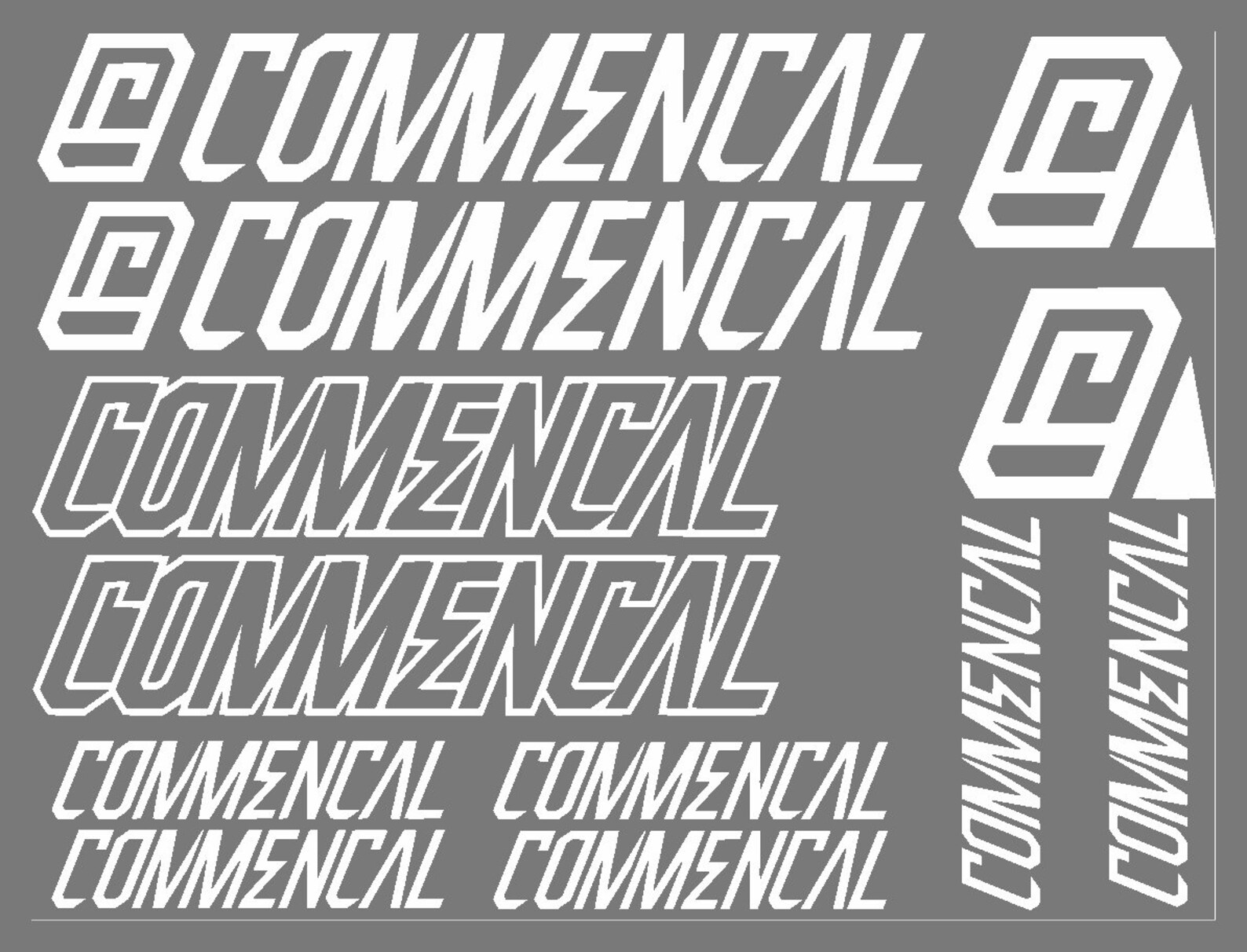 COMMENCAL Bicycle Frame Sticker Set Satz Aufkleber Fahrrad Sport Mtb ...