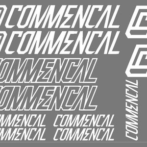 COMMENCAL Bicycle Frame Sticker Set Satz Aufkleber Fahrrad Sport Mtb ...