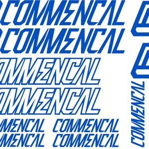COMMENCAL Bicycle Frame Sticker Set Satz Aufkleber Fahrrad Sport Mtb ...
