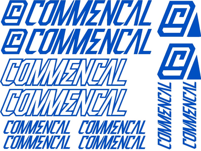 COMMENCAL Bicycle Frame Sticker Set Satz Aufkleber Fahrrad Sport Mtb ...