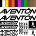 AVENTON Bicycle Frame Sticker Set Satz Aufkleber Fahrrad Sport Mtb ...