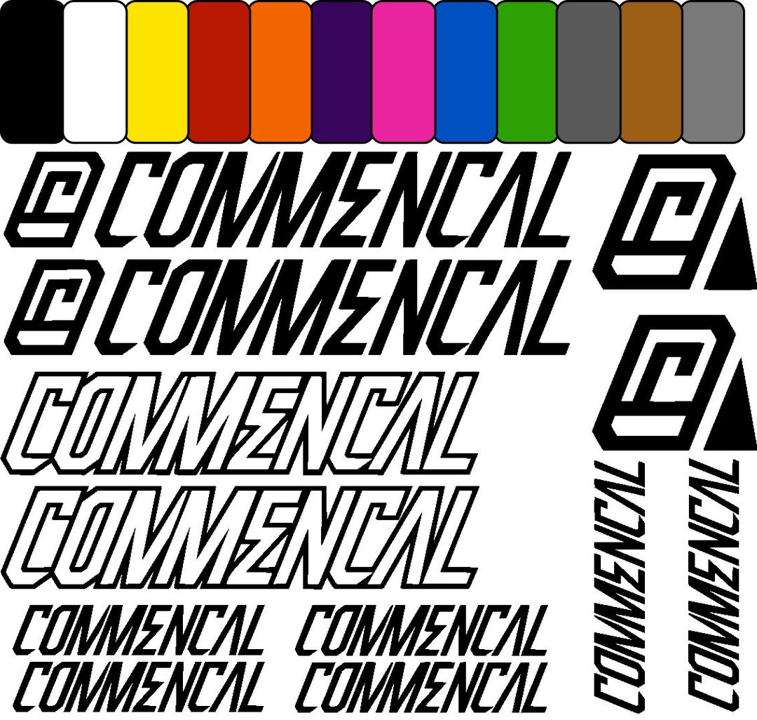 COMMENCAL Bicycle Frame Sticker Set Satz Aufkleber Fahrrad Sport Mtb ...