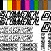 COMMENCAL Bicycle Frame Sticker Set Satz Aufkleber Fahrrad Sport Mtb ...