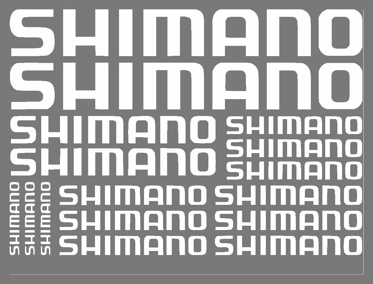 SHIMANO Bicycle Frame Sticker Set Satz Aufkleber Fahrrad Sport Mtb ...