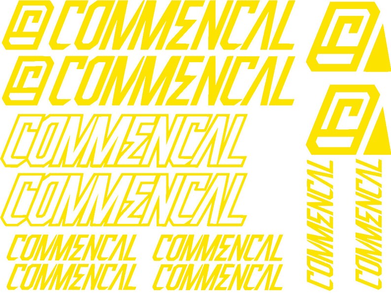 COMMENCAL Bicycle Frame Sticker Set Satz Aufkleber Fahrrad Sport Mtb ...
